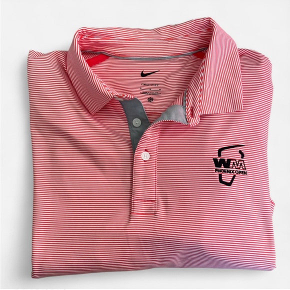Nike | Shirts | Waste Management Phoenix Open Nike Mens Red And White ...